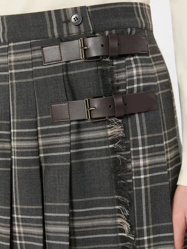 Max Mara Wool Batavia Pleated Skirt