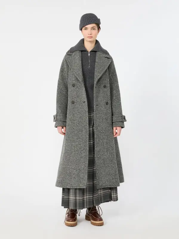 Max Mara Wool Batavia Pleated Skirt