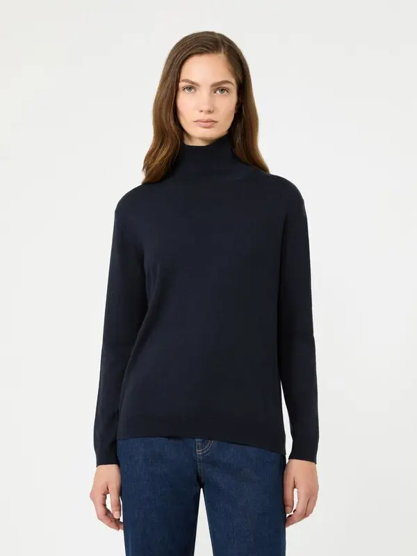 Max Mara Wool And Silk Knit Turtleneck