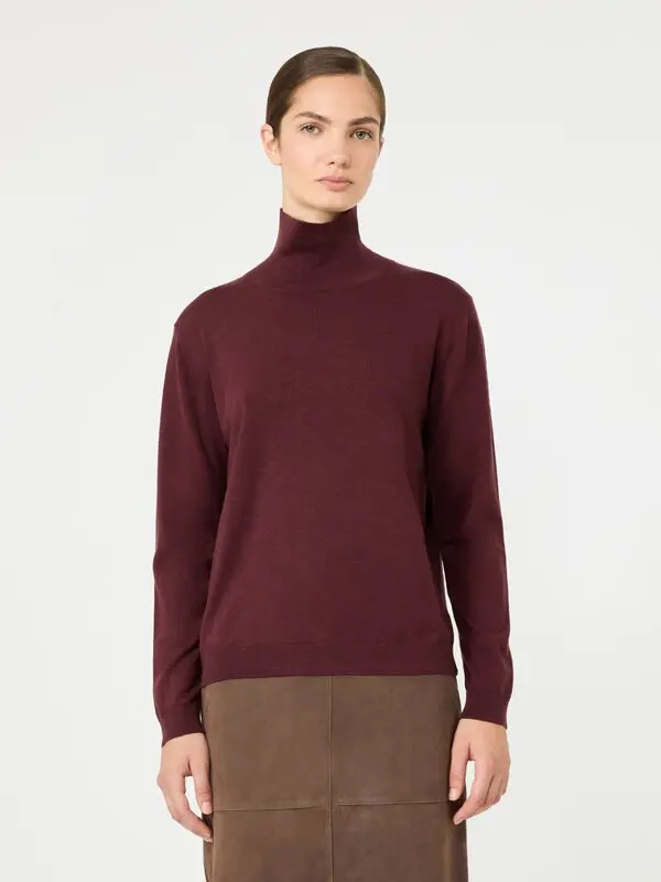 Max Mara Wool And Silk Knit Turtleneck