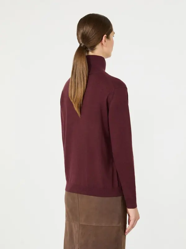 Max Mara Wool And Silk Knit Turtleneck