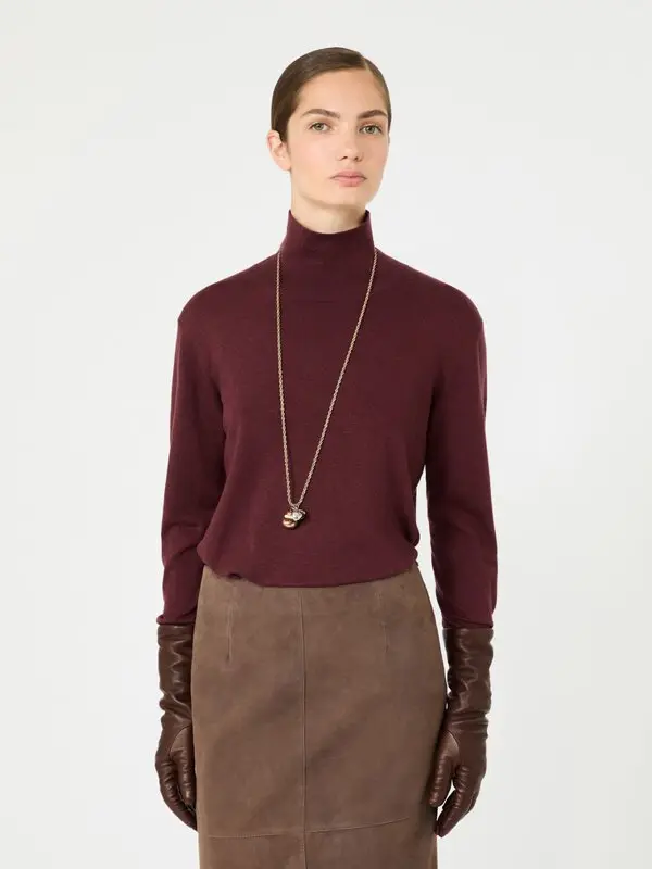 Max Mara Wool And Silk Knit Turtleneck