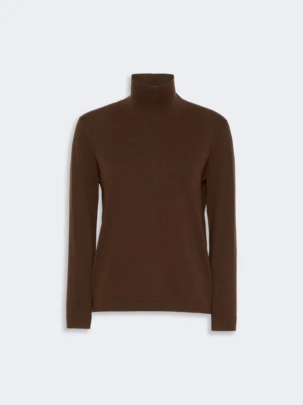 Max Mara Wool And Silk Knit Turtleneck