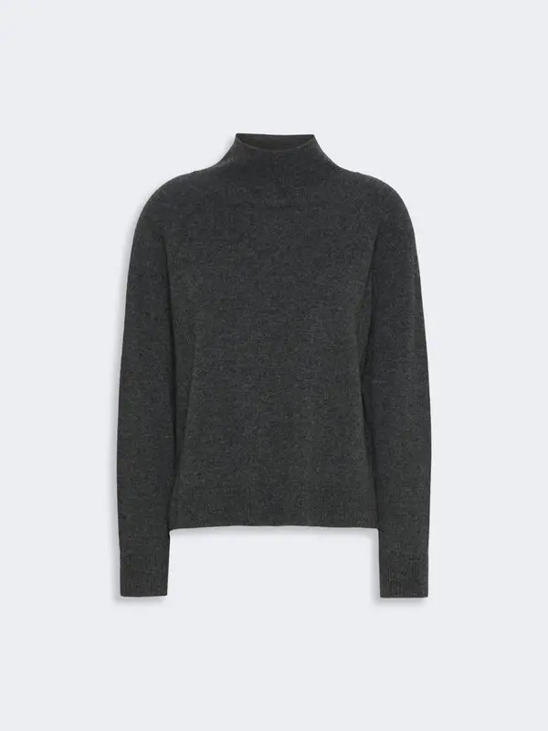Max Mara Carded Wool And Cashmere Yarn Sweater - Dark Grey