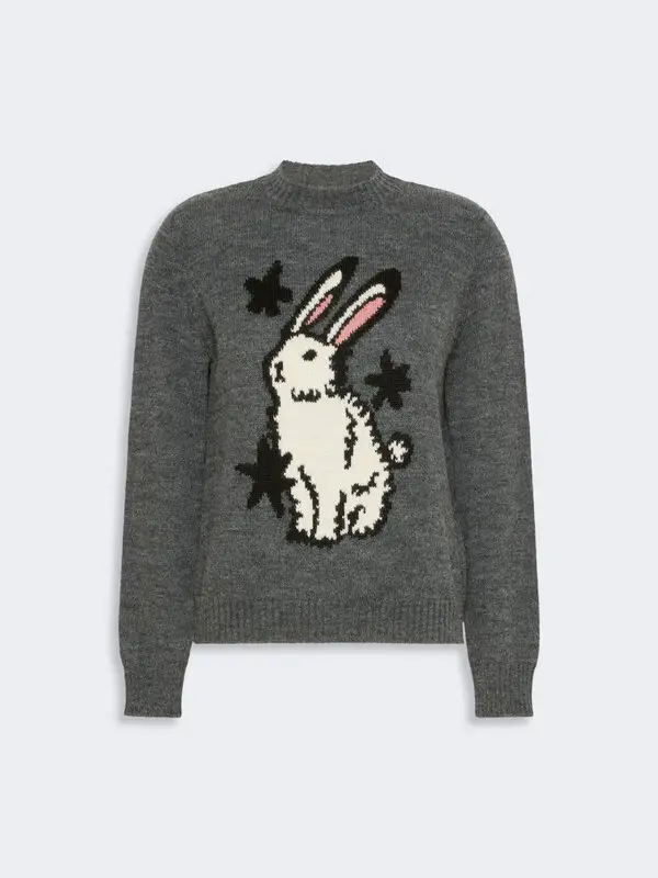 Max Mara Alpaca And Wool-blend Yarn Sweater - Medium Grey
