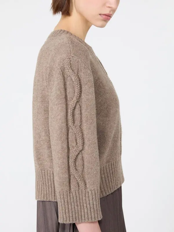 Max Mara Jersey Dress With A Wool Top