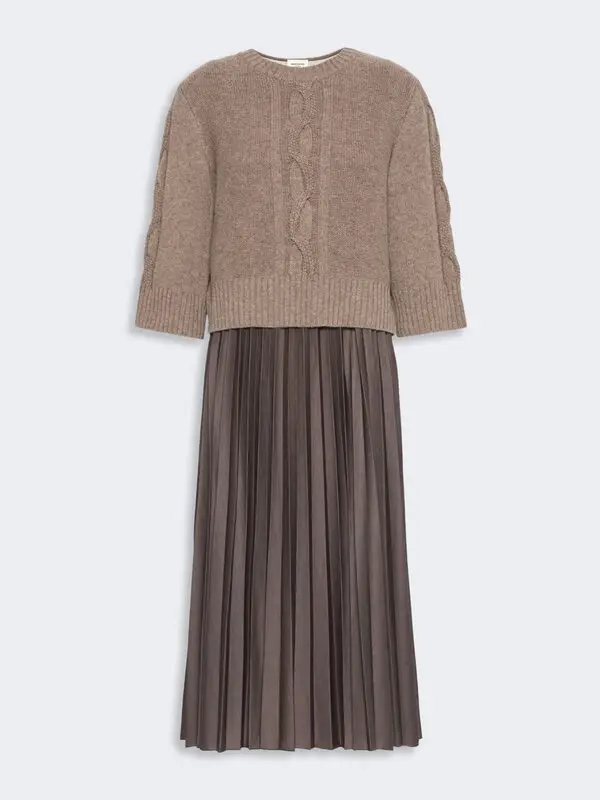 Max Mara Jersey Dress With A Wool Top