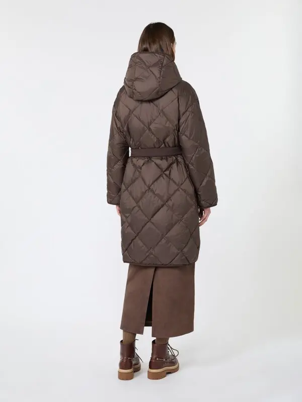 Max Mara Reversible Down Jacket In Technical Twill