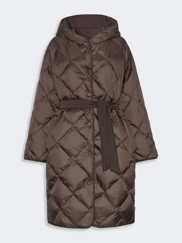 Max Mara Reversible Down Jacket In Technical Twill