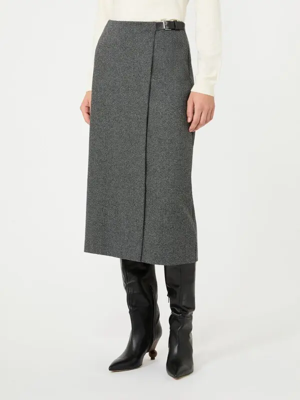 Max Mara Jacquard Jersey Skirt