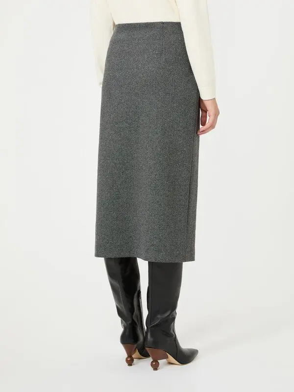 Max Mara Jacquard Jersey Skirt