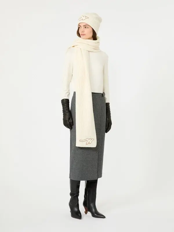 Max Mara Jacquard Jersey Skirt