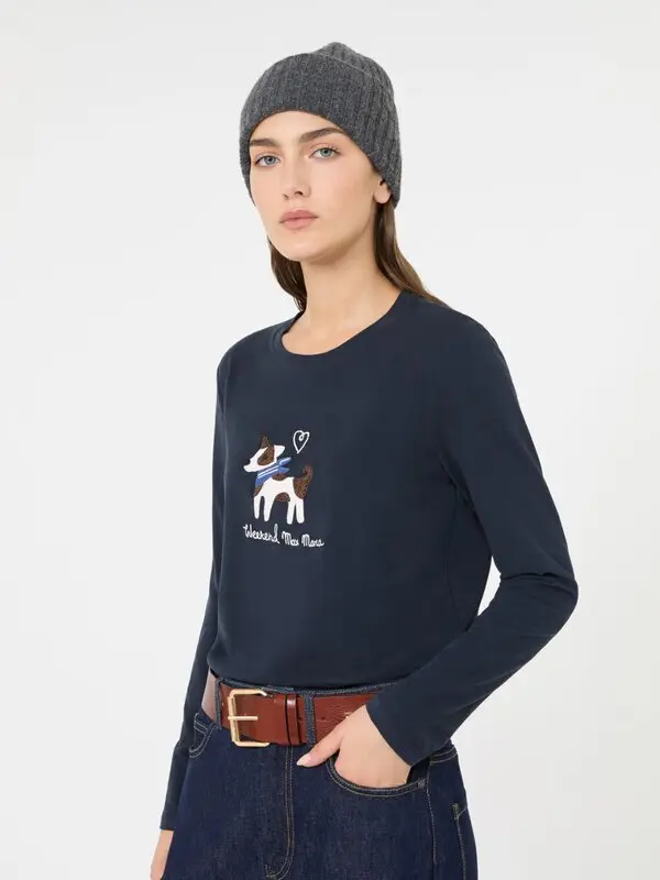 Max Mara Long-sleeved Jersey T-shirt