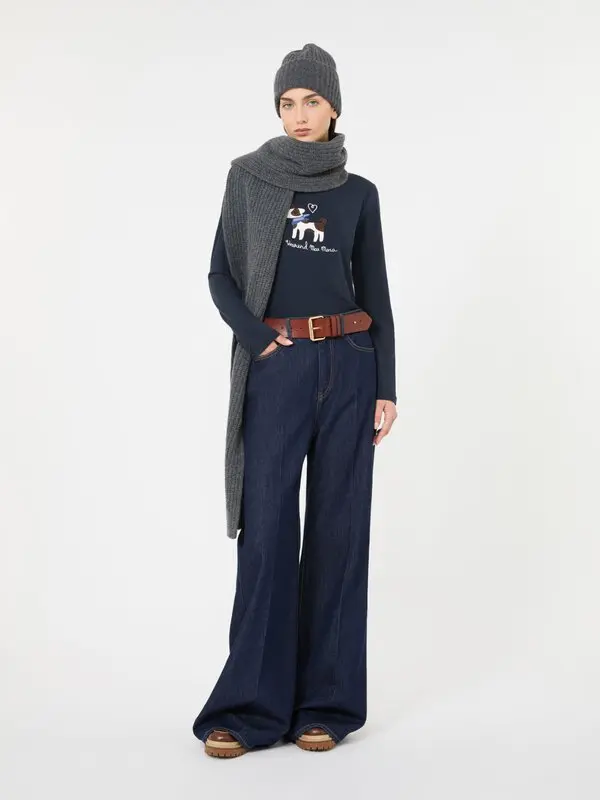 Max Mara Long-sleeved Jersey T-shirt