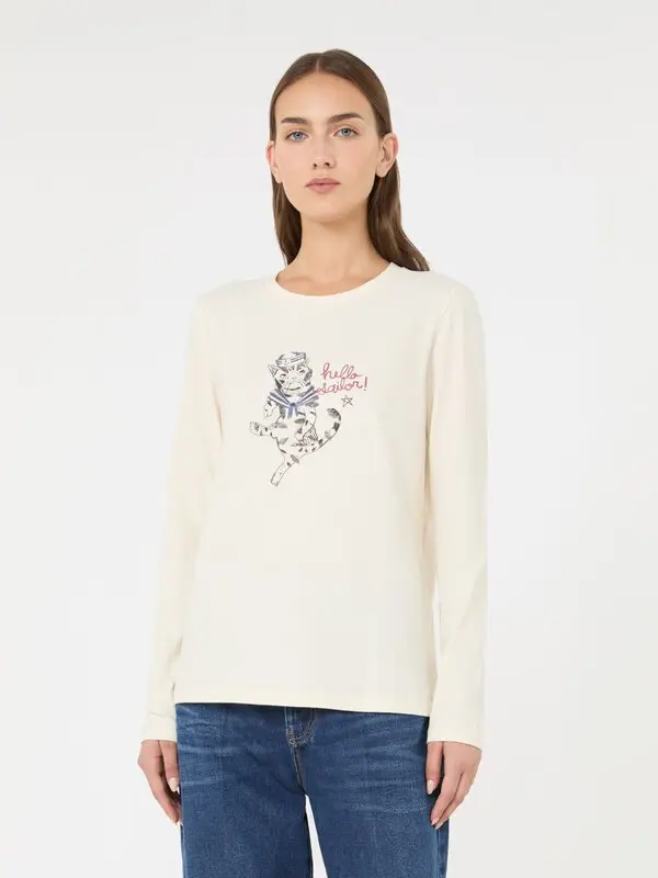 Max Mara Regular Fit Stretch Jersey T-shirt