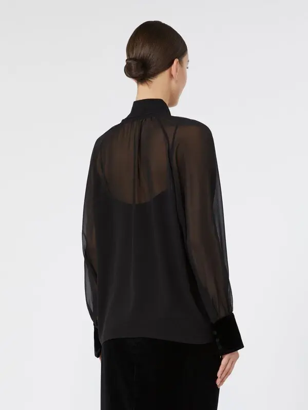 Max Mara Silk Georgette Blouse