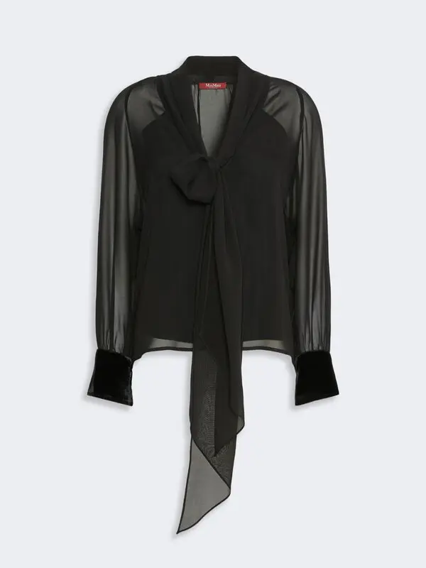 Max Mara Silk Georgette Blouse