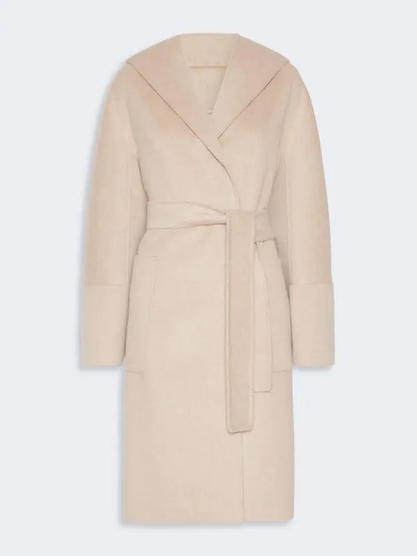 Max Mara Wool And Cashmere Robe Coat - Beige