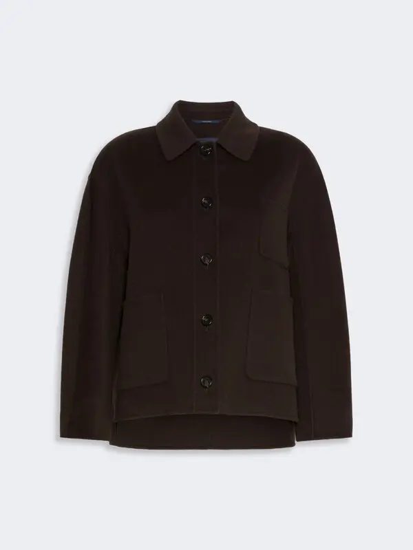 Max Mara Wool Broadcloth Jacket - Brown