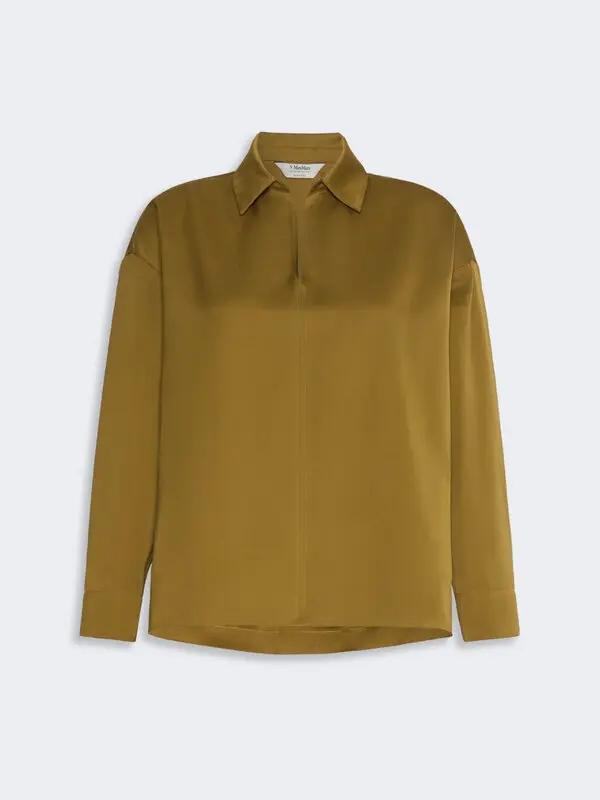 Max Mara Cotton-blend Satin Blouse