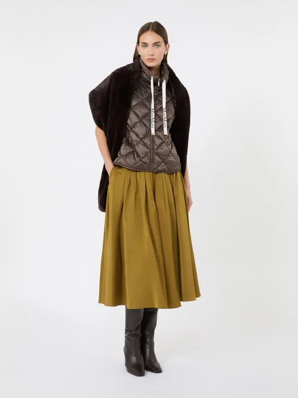 Max Mara Diamond-patterned Water-repellent Canvas Padded Gilet