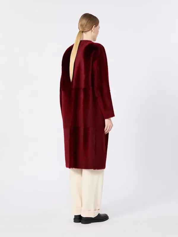 Max Mara Sheepskin Midi Coat