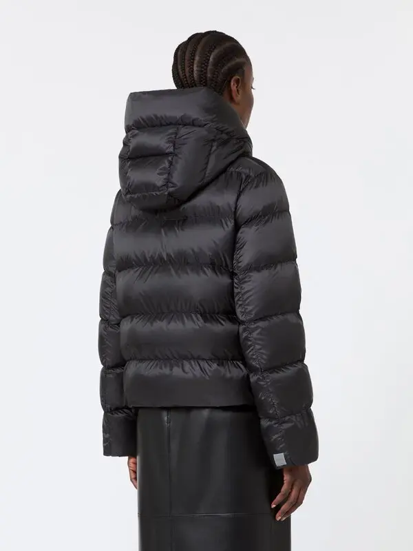 Max Mara Short Water-repellent Plain-weave Fabric Puffer Jacket