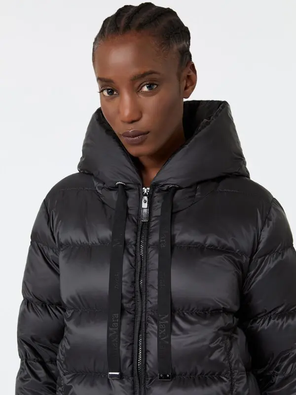 Max Mara Short Water-repellent Plain-weave Fabric Puffer Jacket