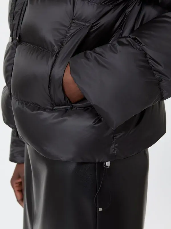 Max Mara Short Water-repellent Plain-weave Fabric Puffer Jacket