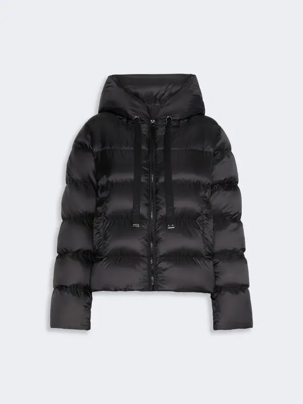 Max Mara Short Water-repellent Plain-weave Fabric Puffer Jacket