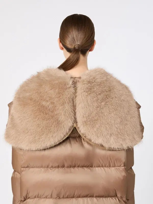 Max Mara Roomy Iridescent Plain-weave Fabric Puffer Jacket