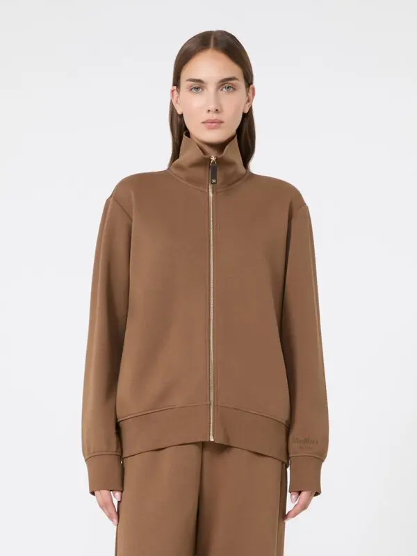 Max Mara Technical Cotton Jersey Sweatshirt