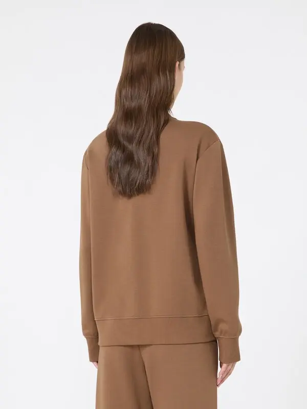 Max Mara Technical Cotton Jersey Sweatshirt