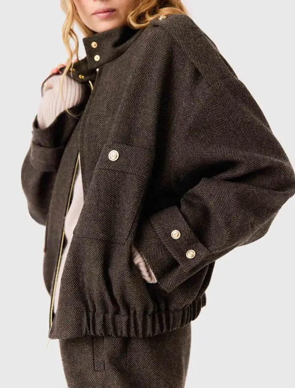 Maje Oversized Wool Jacket