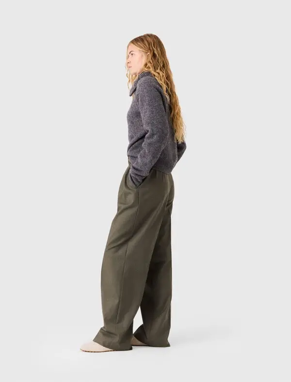 Maje Zip-neck Yak Sweater