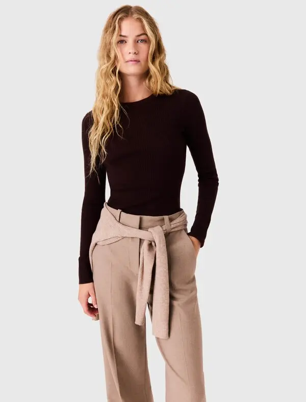 Maje Second-skin Round Neck Jumper