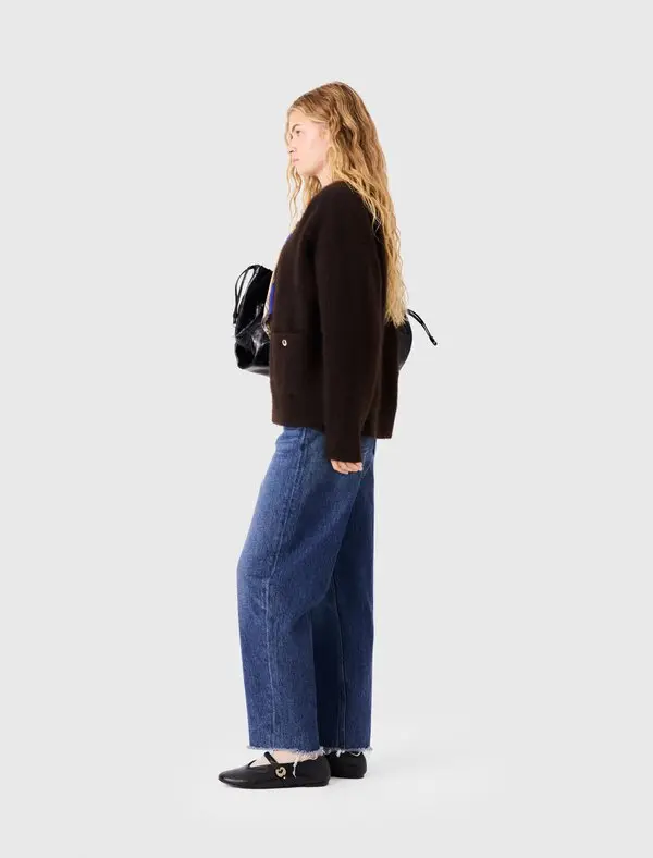 Maje Longline Yak Cardigan