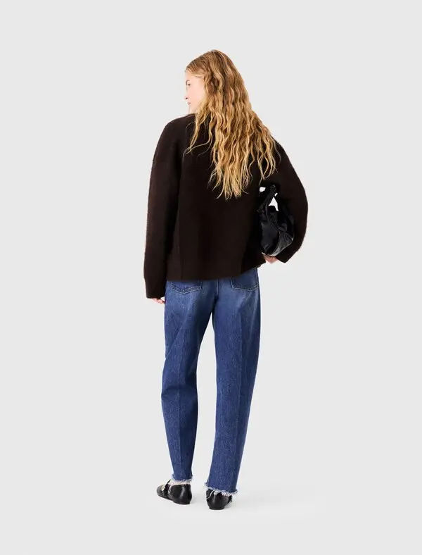 Maje Longline Yak Cardigan