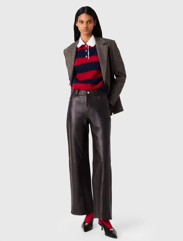 Maje Leather Trousers