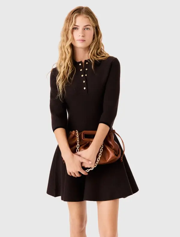 Maje Knit Polo Dress