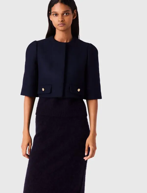 Maje Short Wool Jacket