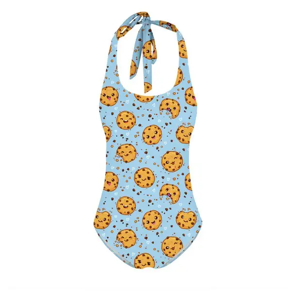ALOHA FROM DEER Cookies Make Me Happy Open Back Swimsuit