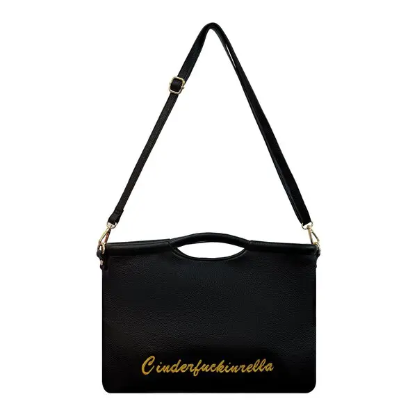 LILLY LOVES Cinderfuckinrella Vegan Leather Clutch