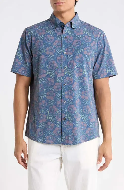 Reyn Spooner Blossom Harmony Button-down Shirt - Navy