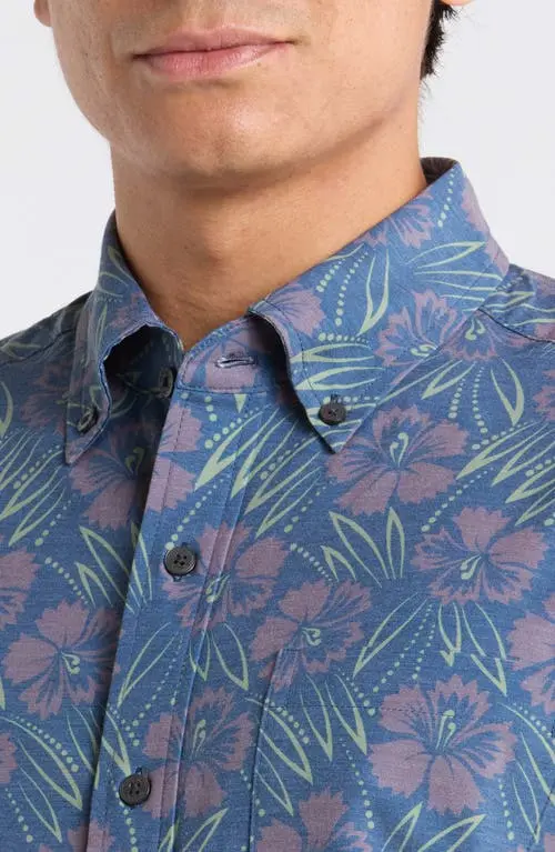 Reyn Spooner Blossom Harmony Button-down Shirt - Navy
