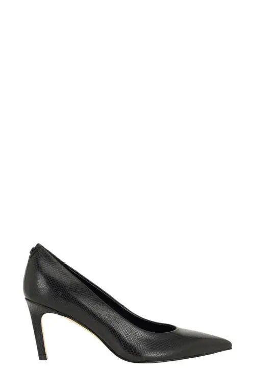 Calvin Klein Bazey Leather Pump - Black