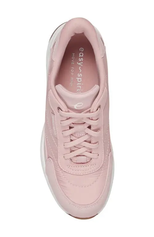 Easy Spirit Ace Quilted Paneled Sneakers - Light Pink