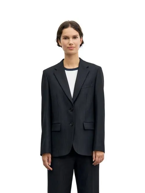 Gerard Darel Justi Pinstripe Suit Blazer