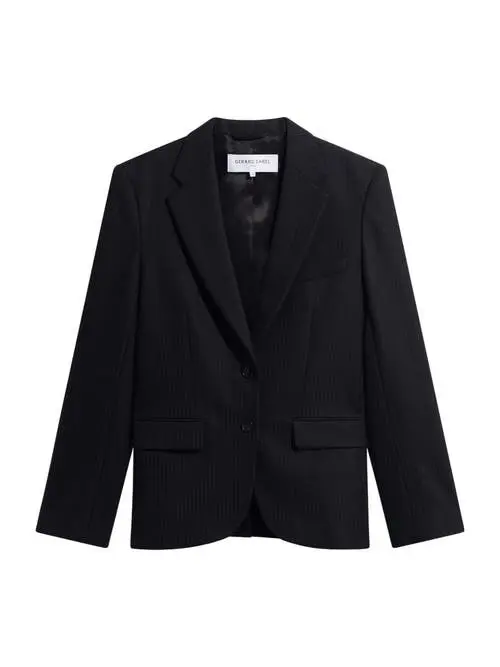 Gerard Darel Justi Pinstripe Suit Blazer