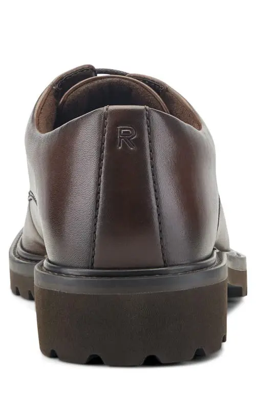 Rockport Max Leather Plain Toe Derby - Brown Leather